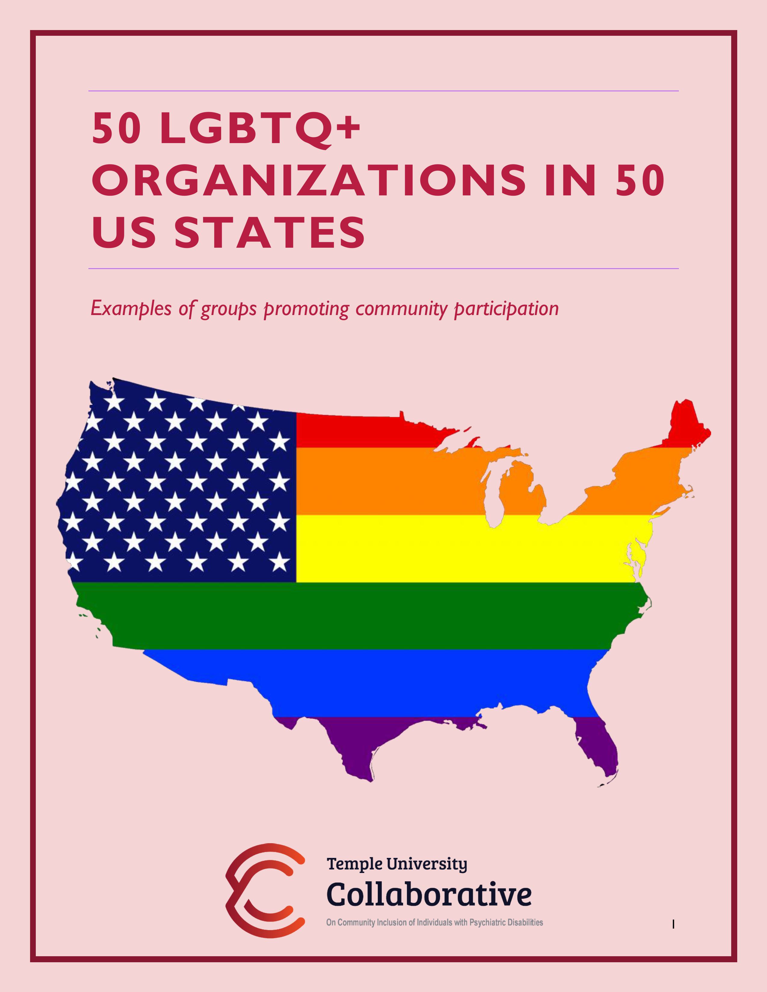 50 LGBTQ+ Organizations – Temple University Collaborative on Community ...