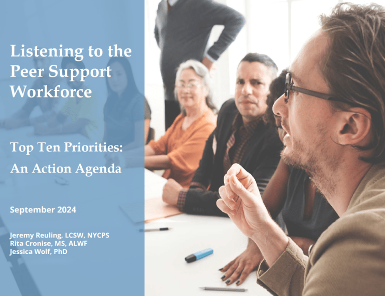 Listening to the Peer Support Workforce – Temple University Collaborative on Community Inclusion