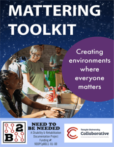 Mattering Toolkit: Creating environments where everyone matters ...